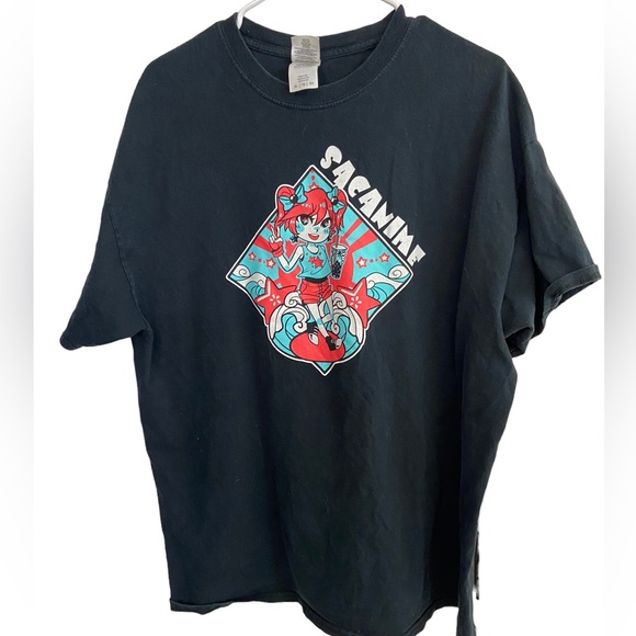 Gildan | Shirts | Rare Vintage Sac Anime Sacramento Ca Convention Comic ...